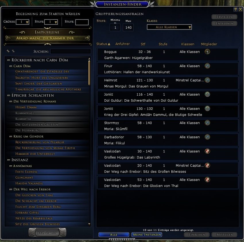 HDRO-Community - Instanzenfinder